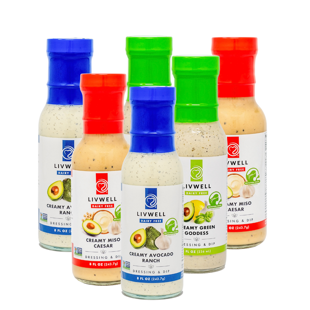 Livwell Dressing and Dip Multipack (Dairy Free) | 6 pack – LIVWELL
