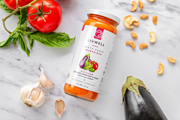 Sicilian Roasted Eggplant and Basil Pasta Sauce "Pasta Alla Norma" - 6 - LIVWELL