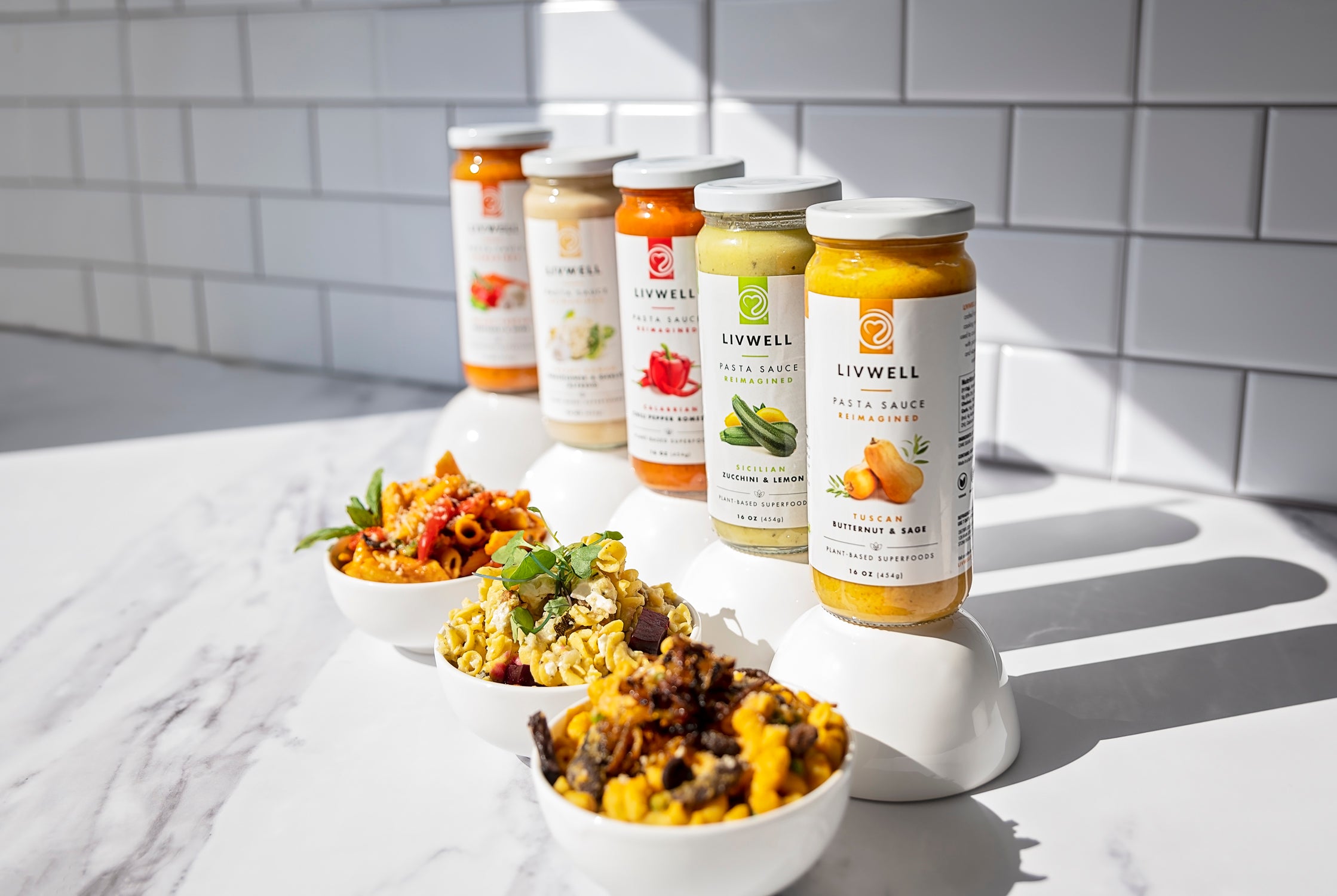 Creamy Vegan Butternut Pasta with Roasted Vegetables - LIVWELL