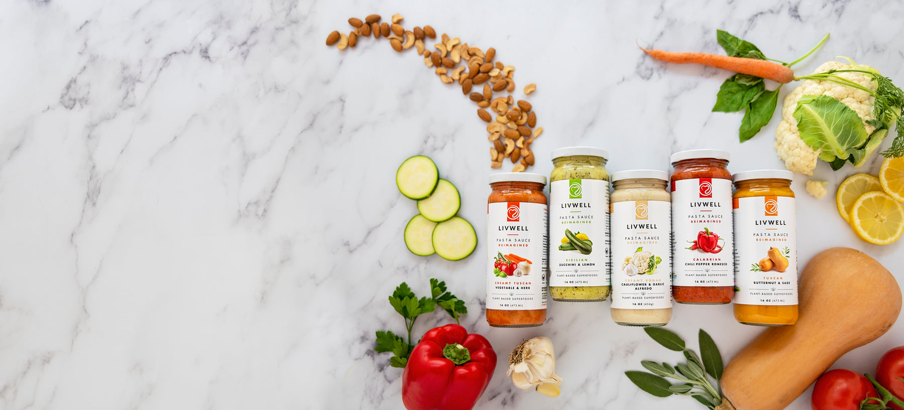 Vegan & Gluten-Free Sauces | Pasta Sauce | LIVWELL Foods