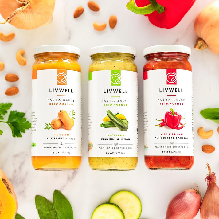 LIVWELL Pasta Sauces | 6 Pack Pasta Sauces | LIVWELL