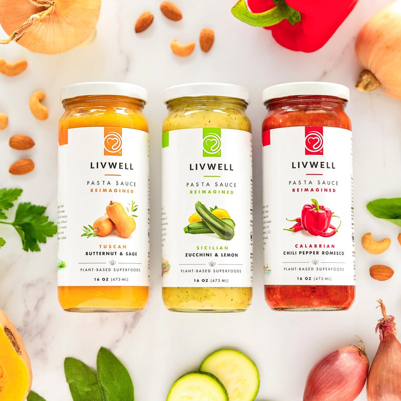 LIVWELL Pasta Sauces | 6 Pack Pasta Sauces | LIVWELL